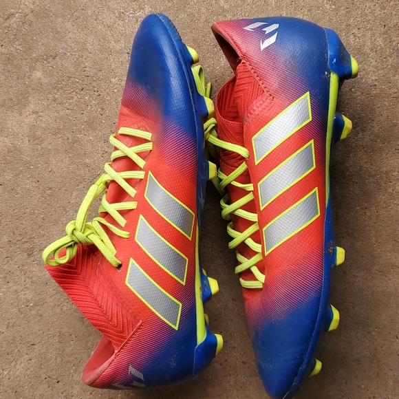 adidas | Shoes | Adidas Nemesis 83 Messi Fg Soccer Cleats Boots Red ...